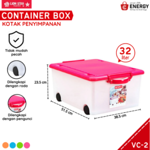 LION STAR CONTAINER BOX 32 LITER - Energy Bali