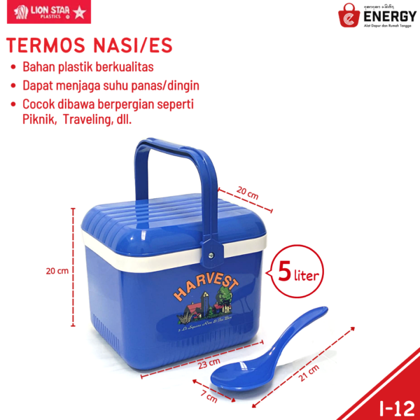LION STAR ICE / RICE BOX 5 LITER - Energy Bali