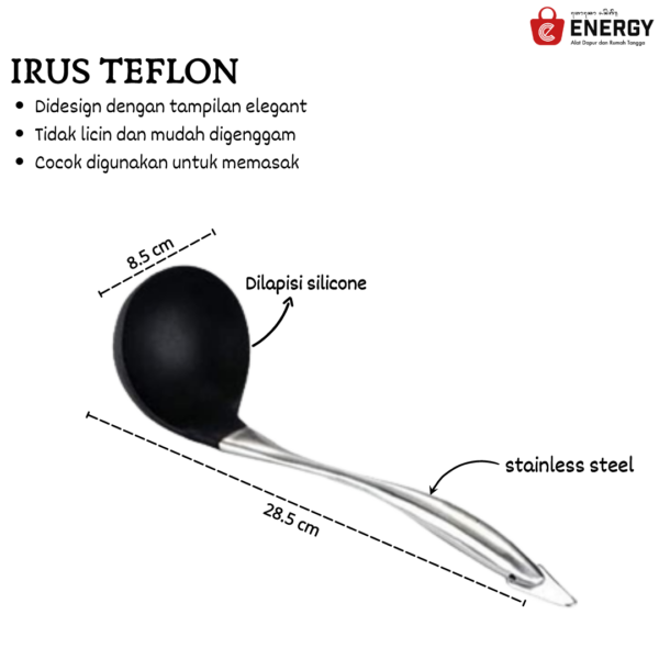 IRUS SILICONE GAGANG STAINLESS - Energy Bali