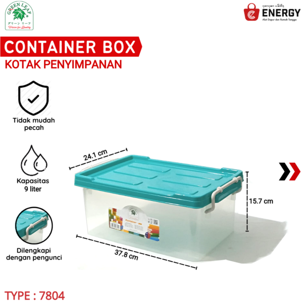 GREEN LEAF CONTAINER BOX 9 LITER - Energy Bali