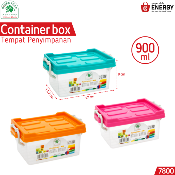 GREEN LEAF CONTAINER BOX 900 ML - Energy Bali