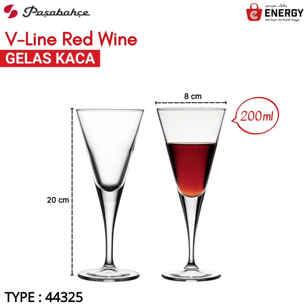 PASABAHCE GELAS WINE 200 ML - Energy Bali