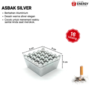 ASBAK ROKOK SILVER 16 LUBANG - Energy Bali