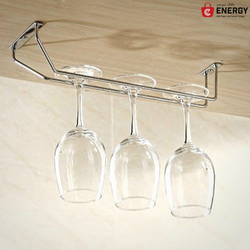 SUBRON RAK GANTUNG GELAS WINE - Energy Bali