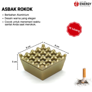 ASBAK ROKOK KUNING 16 LUBANG - Energy Bali