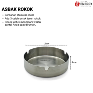 ASBAK ROKOK STAINLESS - Energy Bali