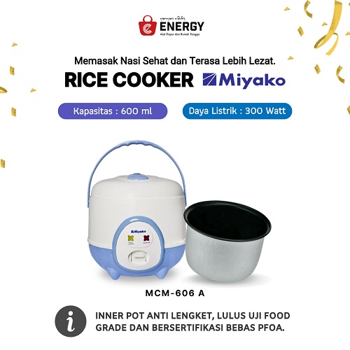 MIYAKO RICE COOKER 600 ML - Energy Bali