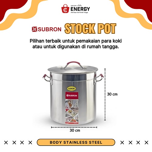SUBRON STOCK POT 30 CM - Energy Bali