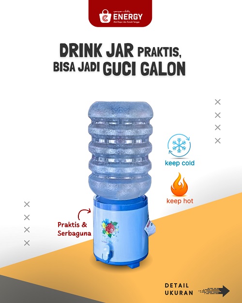 KAISHA DRINK JAR 8 LITER - Energy Bali